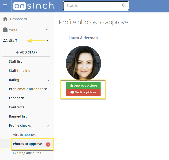 Staff member's profile picture